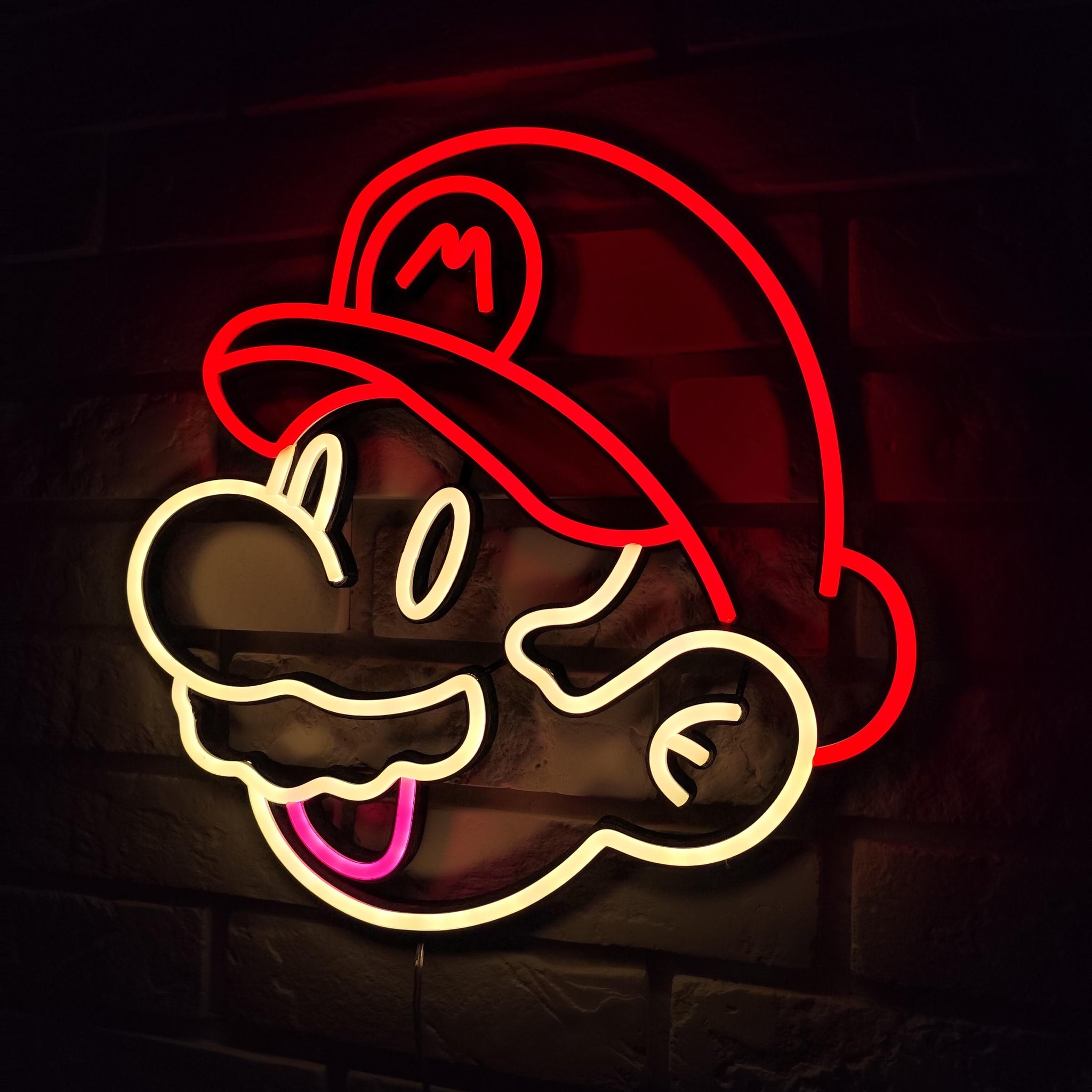 Neon Super Mario | Neon Mario Bros LED | Neonowy Mario | Dobra Cena ...