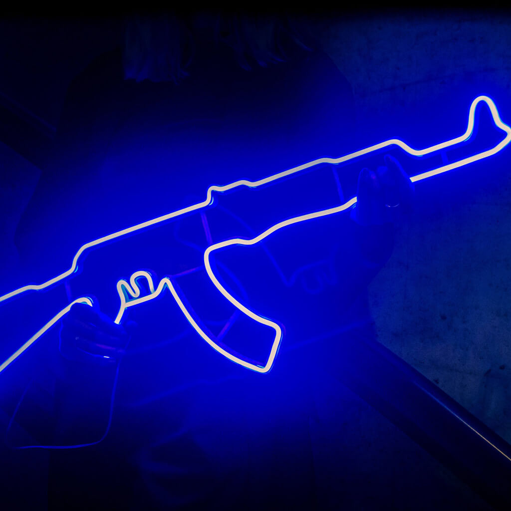 Karabin AK-47 Neon LED